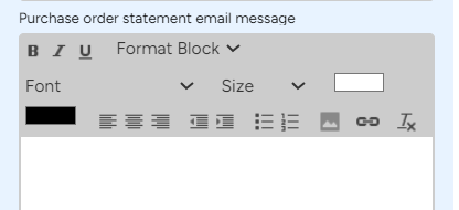 Purchase Order Module Settings